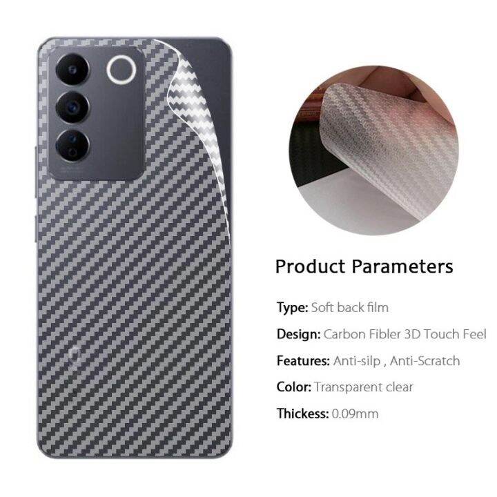 Vivo V27 V27 Pro V27e Back Skin Carbon | Lazada Indonesia