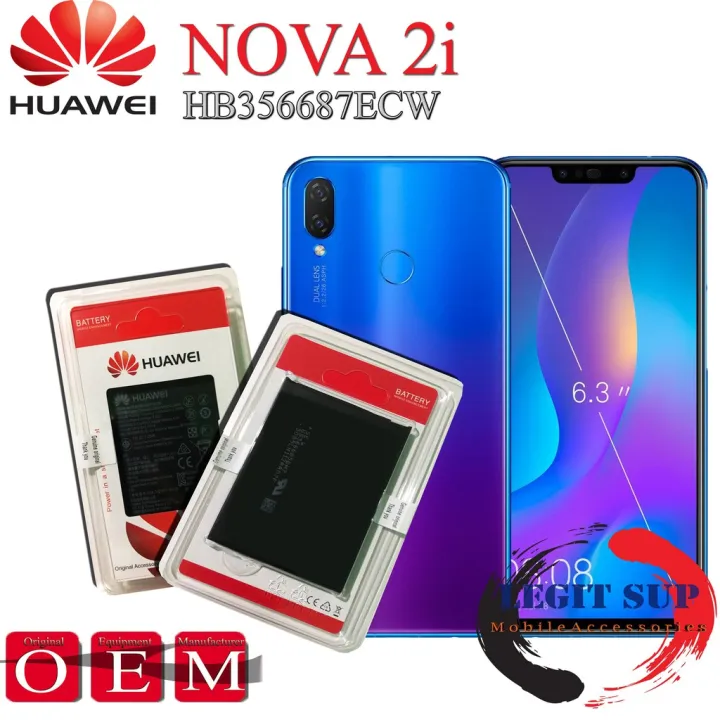 Battery For Huawei Nova 2i Model : HB356687ECW 3340mAh (Original ...