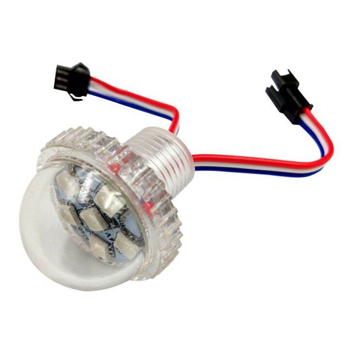 DC12V input 30mm diameter led addressable RGB full color pixel module ...