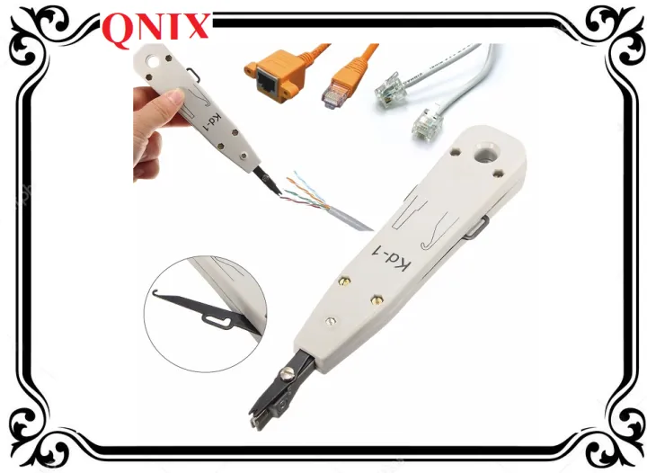 Network Cable Wire Cut Punch Down Punch Down Impact Tool RJ11 RJ45 Cat5 ...