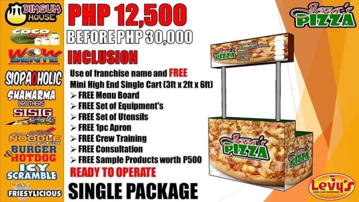 Jeza's Pizza Delicious Pizza Food Cart Franchise Business Philippines ...