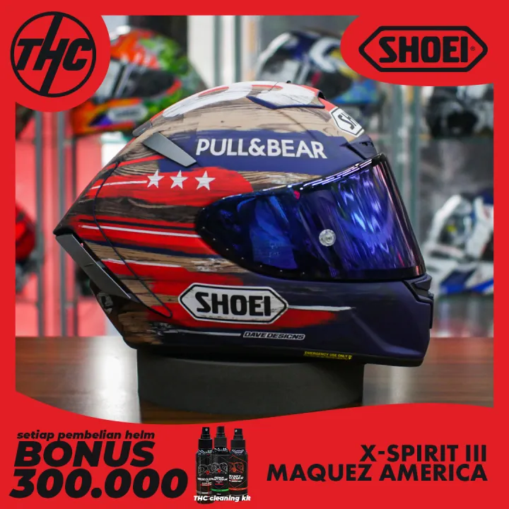 Helm SHOEI / SHOEI Helmet New X-Spirit 3 III Marquez America Rodeo ...