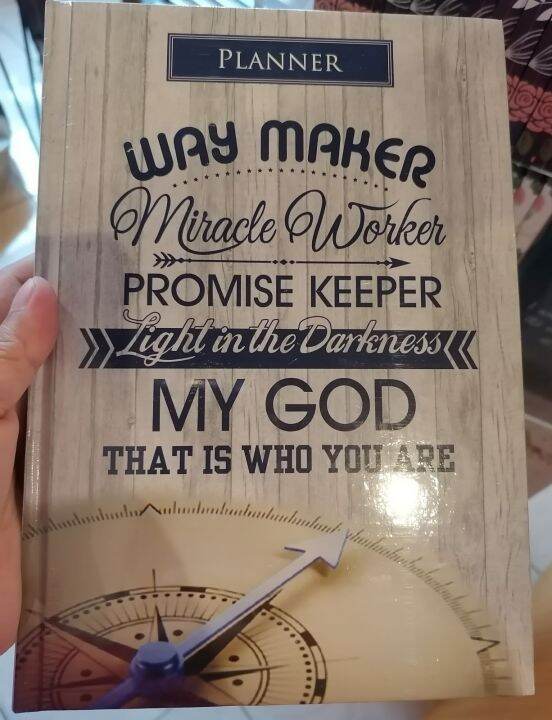 Inspirational Planner Hardbound with bible verses (Way Maker) | Lazada PH
