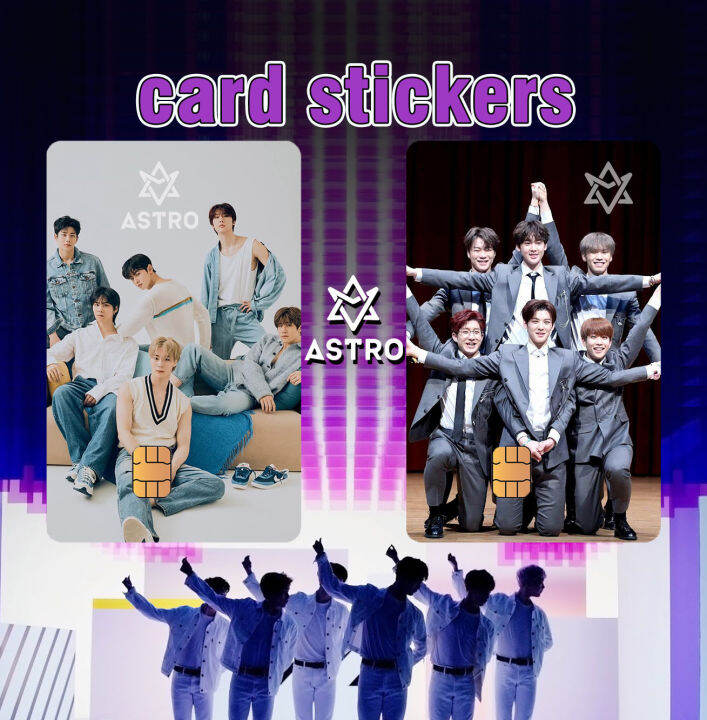 ASTRO CARD STICKER - MJ JINJIN CHA EUN-WOO YOON SAN-HA ROCKY MOONBIN ...