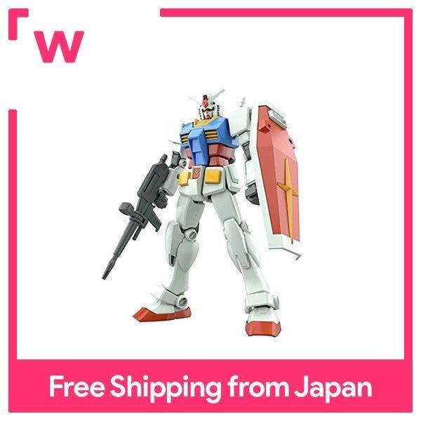 BANDAI ENTRY GRADE Mobile Suit Gundam RX-78-2 Gundam (Full Weapon Set) 1/144 Scale Color-coded ...