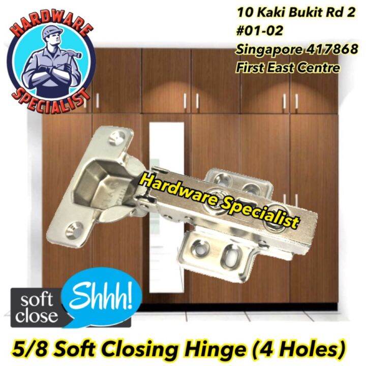 Star Intalia Cabinet Soft Closing Hinge / Full Overlay Hinge | Lazada ...