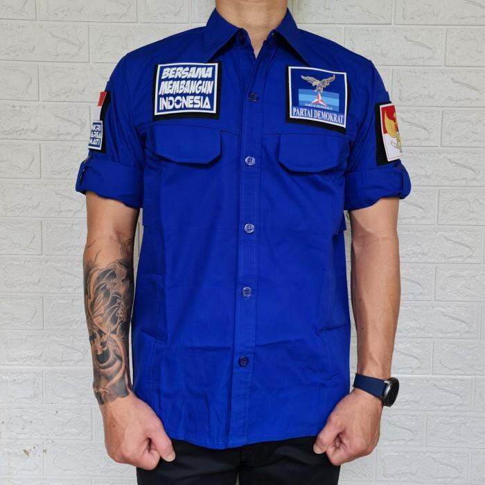 KEMEJA TACTICAL PARTAI DEMOKRAT KUALITAS PREMIUM - POROSWORD SHOP ...