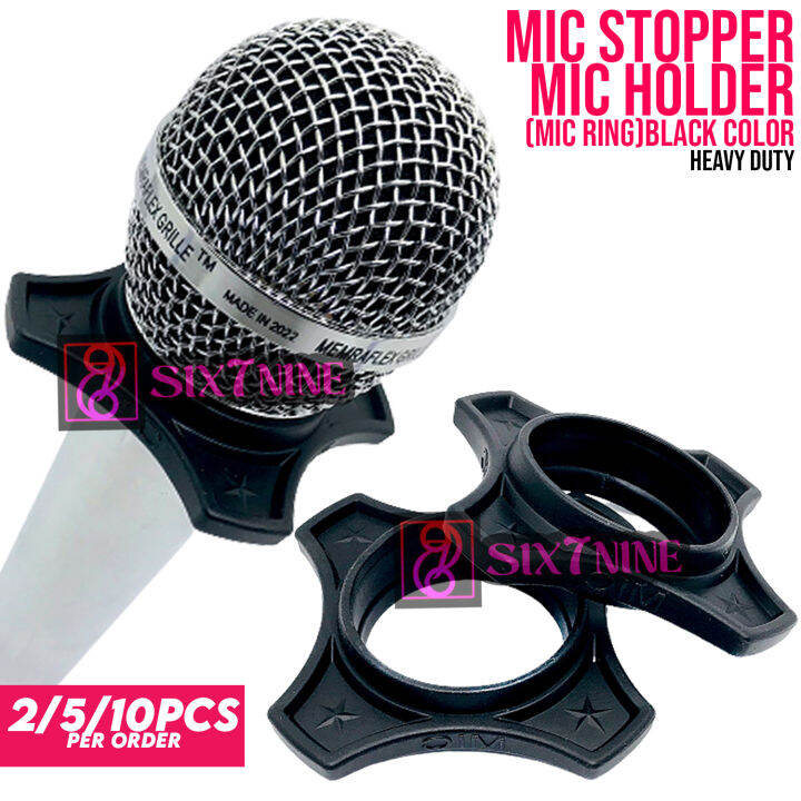 Microphone Stopper/ Microphone Holder Black Color (Ring Only) | Lazada PH
