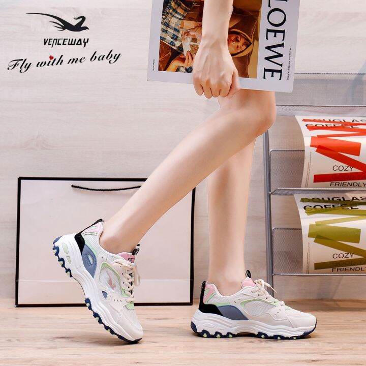 VENCEWAY Women Shoes Running Shoes Rubber Shoes Korean Style Women ...