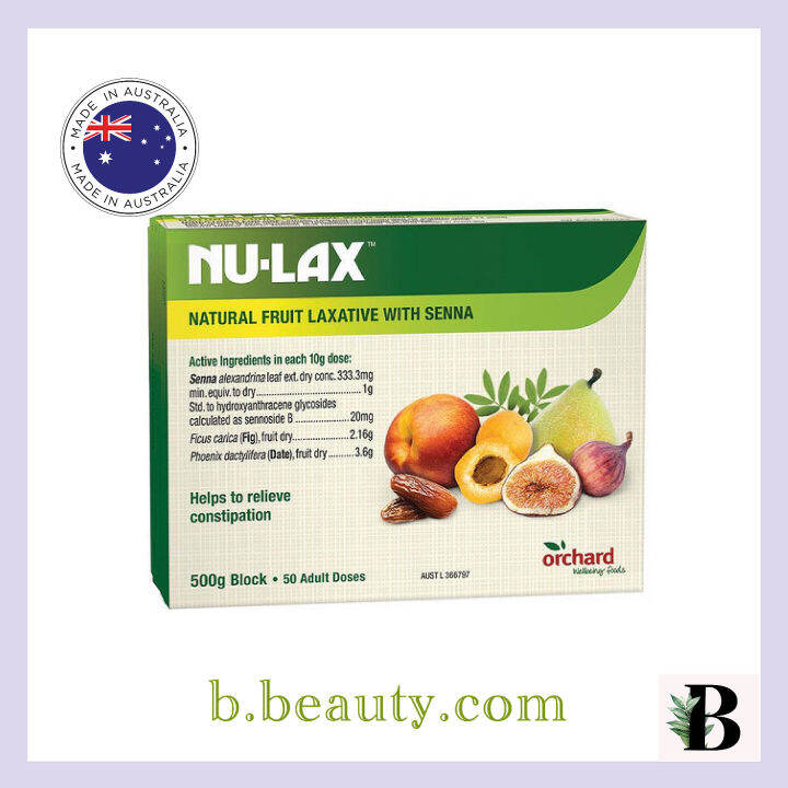 Australia Nulax Natural Fruit Laxative With Senna Relief Constipation ...
