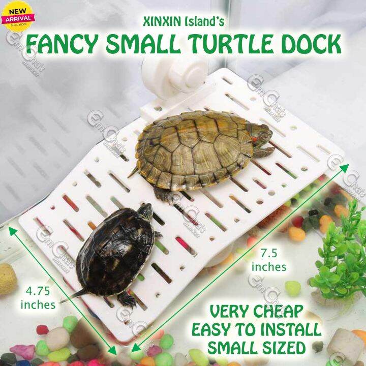 (SMALL SIZED) XinXin Island Turtle Dock Turtle Basking Platform Turtle Sunbath Area Turtle Tools ...