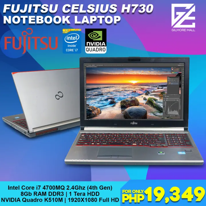 Fujitsu Celsius H730 Notebook Laptop | Intel Core i7-4700mq 8GB DDR3 ...
