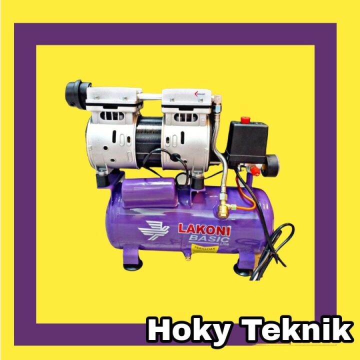 Kompresor Compressor Angin 3/4hp LAKONI Basic 9S tanpa Olie | Lazada ...