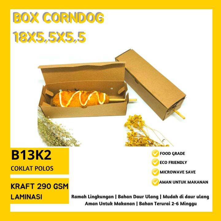 Dus Corndog Dus Sosis Laminasi 275 Gsm (Isi 25 Pcs-B13K2) | Lazada ...