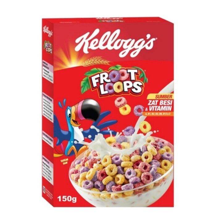 KELLOGS FROOT LOOPS SEREAL GANDUM 150 GRAM | Lazada Indonesia