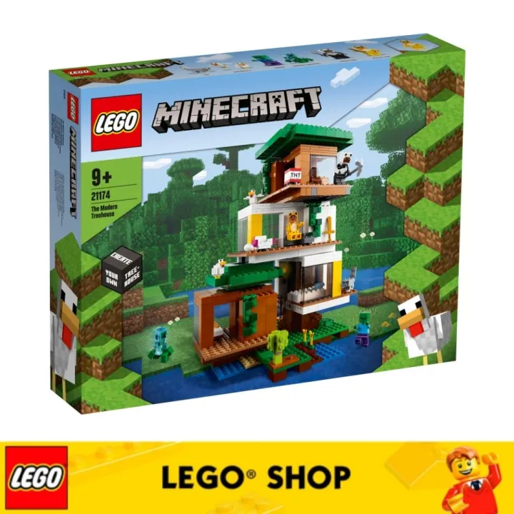 LEGO® Minecraft™ 21174 Modern Tree House (909 pieces) Genuine Guarantee ...