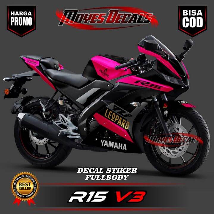 ,⭐⭐⭐⭐⭐{ COD & TERSEDIA } Decal R 15 V3 Full Body - Decal Sticker Yamaha ...