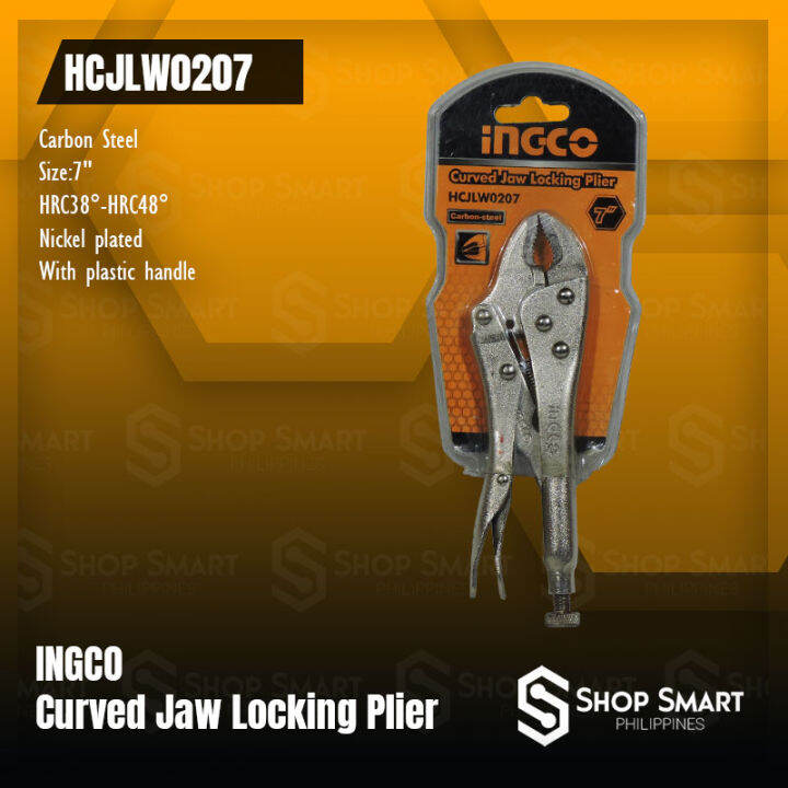 Ingco Curved Jaw Locking Plier 7" HCJLW0207 | Lazada PH