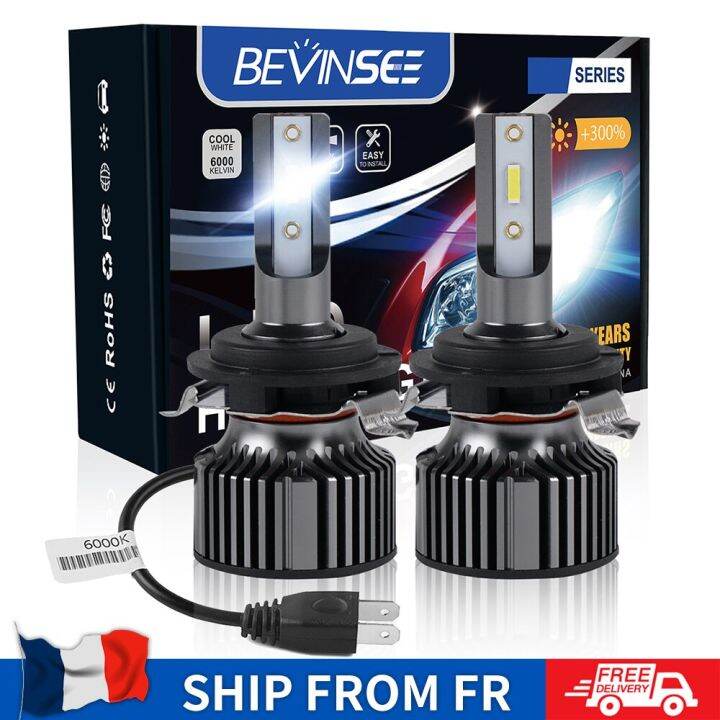Bevinsee H7ไฟหน้ารถมอเตอร์ไซค์แบบ Led โคมไฟสำหรับ Bmw X5 Audi A3 A4L ...