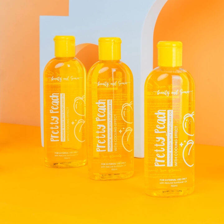 Pretty Peach Feminine Wash With Sunflower Oil and Cooling Effect by ...