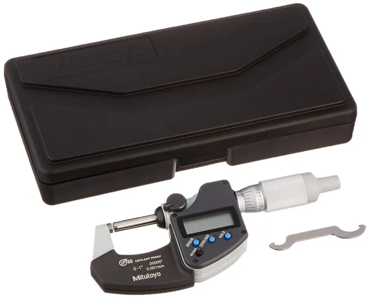 Mitutoyo 293-344-30 Digimatic Micrometer, Range: 0-1"/0-25.4 mm, IP65 ...