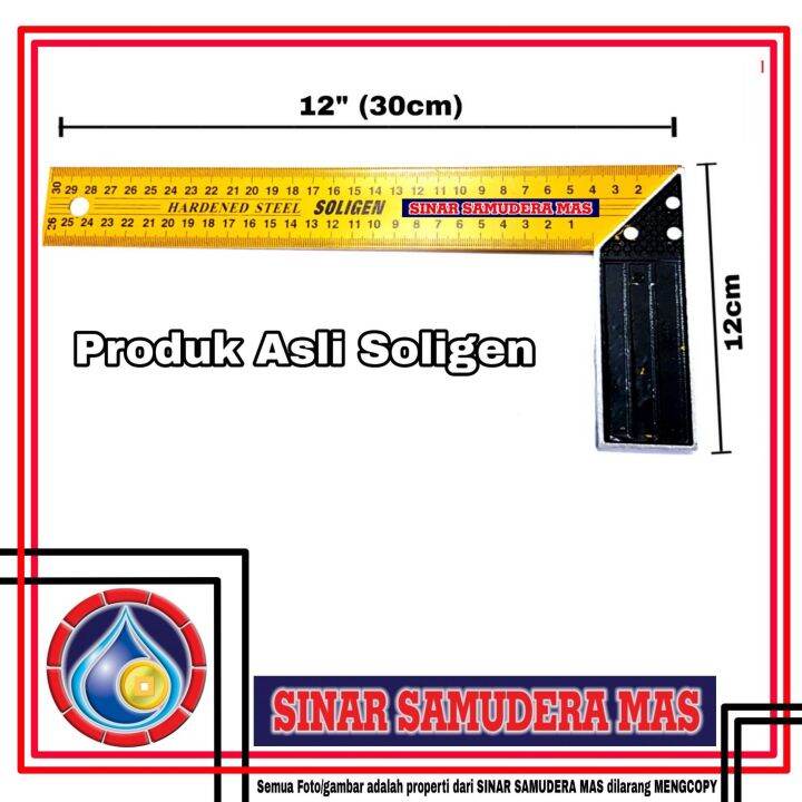 SIKU METER SOLIGEN 12 IN -PENGARIS SIKU - SIKU TUKANG BANGUNAN - SIKON ...