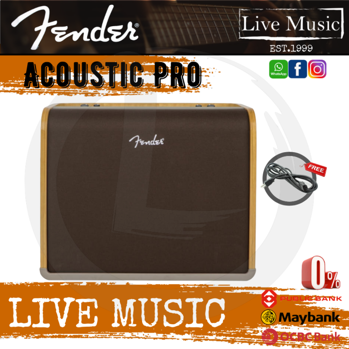 Fender Acoustic Pro 200 watt Acoustic Guitar Combo Amplifier | Lazada