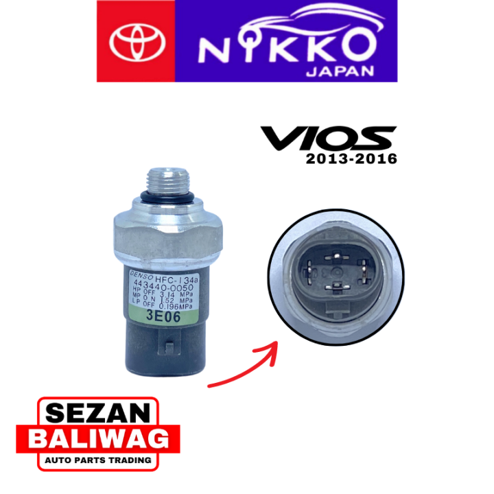 NIKKO JAPAN AC PRESSURE SWITCH TOYOTA VIOS 2013-2016 88645-60030 ...