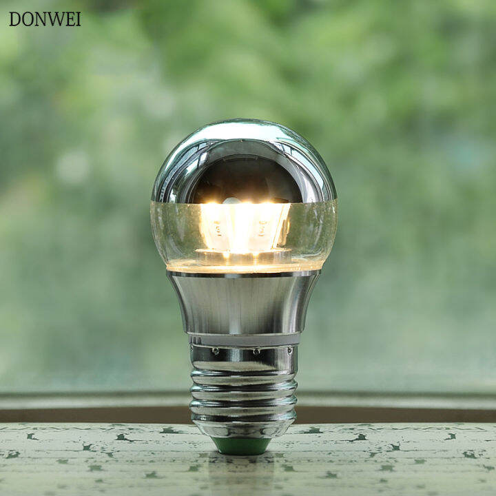 DONWEI LED Bulb E27 E14 LED Lamp 5W 7W Energy Saving Half Silvering ...