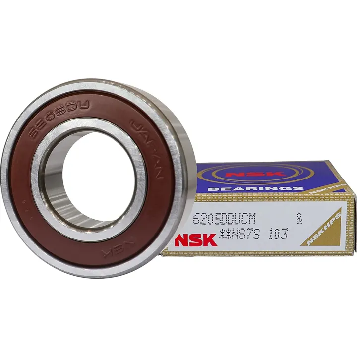 6205 DU ( 25 x 52 x 15 mm.) NSK Ball Bearing เม็ดกลม ฝายางกันฝุ่น = 1 ลูก 6205DDUCM | Lazada.co.th