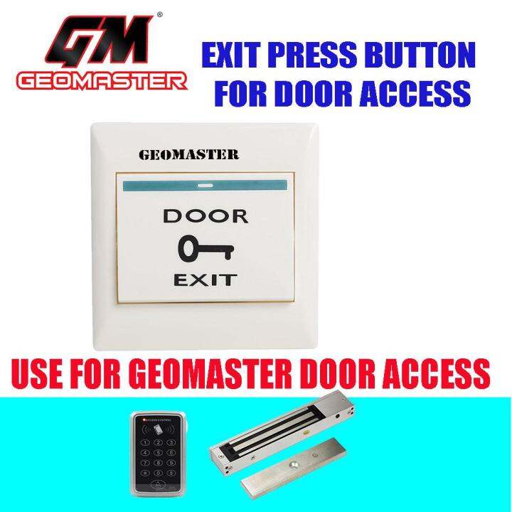 Door Access Exit Button ( Large ) Door Access Push Button | Lazada