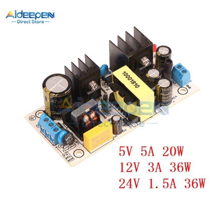 AC 100 240V to DC 5V 5A 12V 3A 24V 1.5A Power Supply Module Board ...