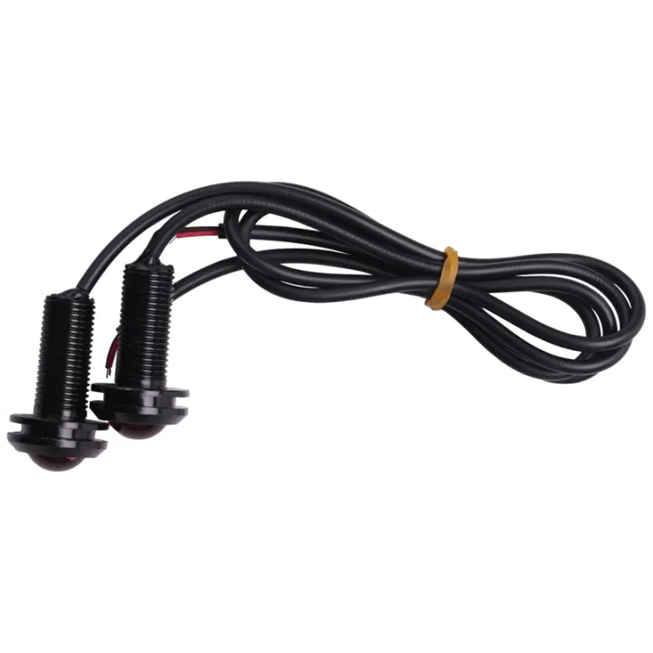 2 x Eagle eye LED Light 18mm Dia. Car Vehicle Backup Signal Light Red ...