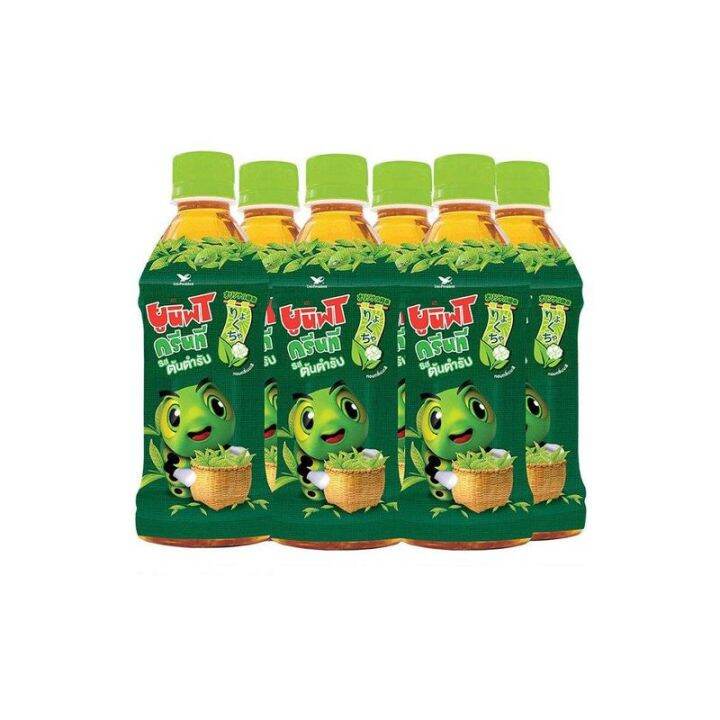 [พร้อมส่ง!!!] ยูนิฟ ชาเขียวพร้อมดื่ม รสต้นตำรับ 350 มล. แพ็ค 6 ขวดUnif ...