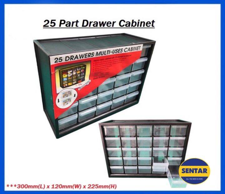 25 Drawers Multi-Uses Cabinet / Heavy Duty Cabinet/ Kabinet Tahan Lasak ...