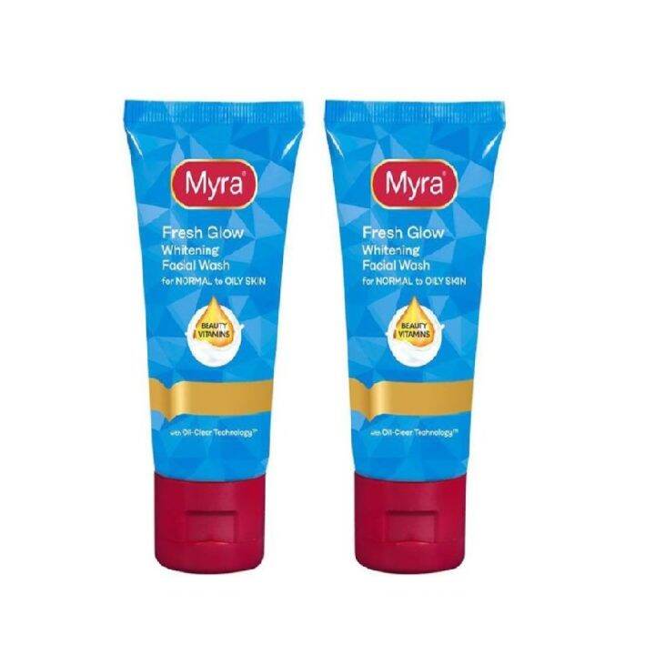 Myra Fresh Glow Whitening Facial Wash 50ml - Pack of 2 | Lazada PH
