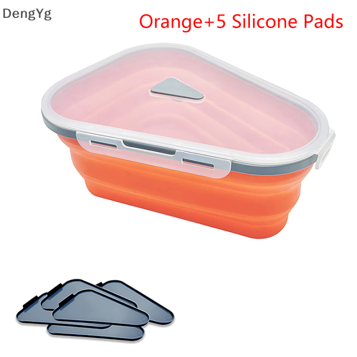 NCVHRT Pizza Storage Container With 5 Microwavable Trays Reusable ...