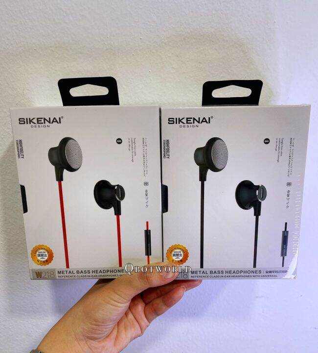 Sikenai W-218 Headphones In-Ear Wired Earphone With High fidelity Sound ...