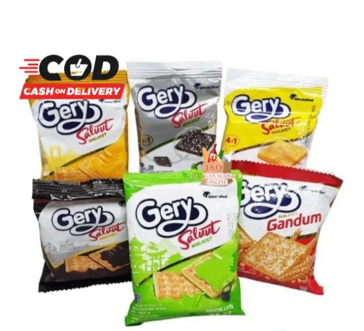 Gery Saluut Malkist Renceng isi 10 Semua Varian Rasa Original Sweet Cheese Chocolate Matcha ...
