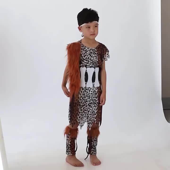 Child Savage cosplay Costume Native Indian Ancient Costume the King ...
