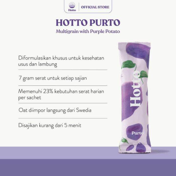 Hotto Purto Multigrain with Purple Potato Minuman Tinggi Serat dan Rendah Kalori | Lazada Indonesia