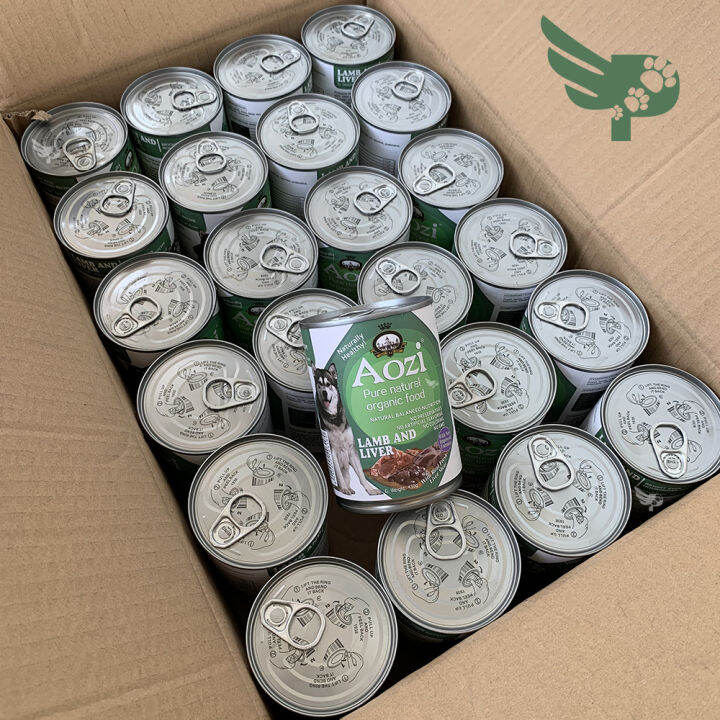 Aozi Dog 430g x 24 cans - Lamb & Liver - sold per box - Pure Natural Organic Food - Dog Wetfood ...