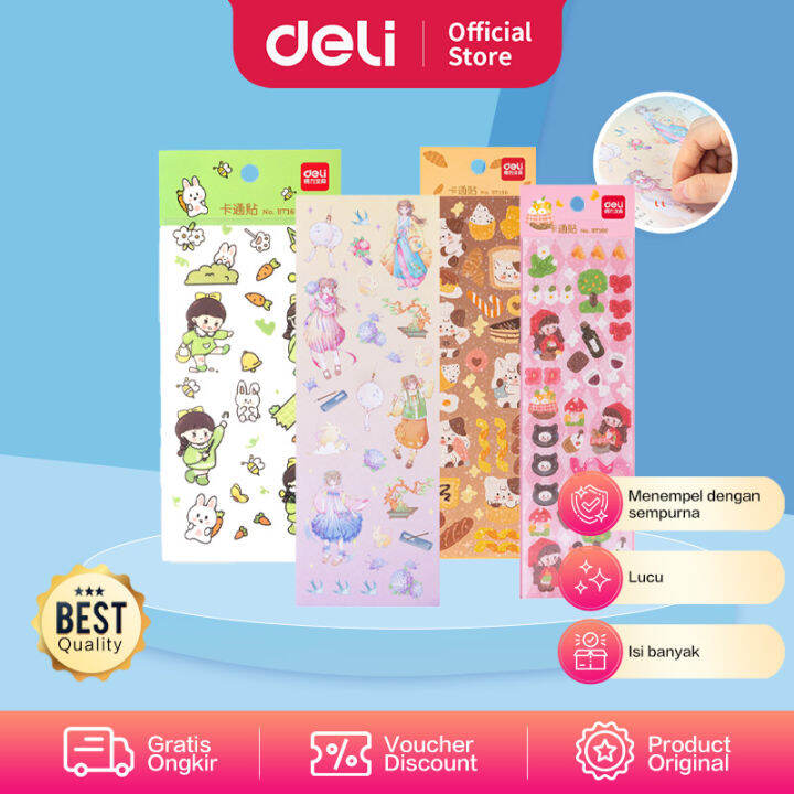 Deli Stiker Hias / Sticker Lucu Berbagai Desain BT1XX | Lazada Indonesia