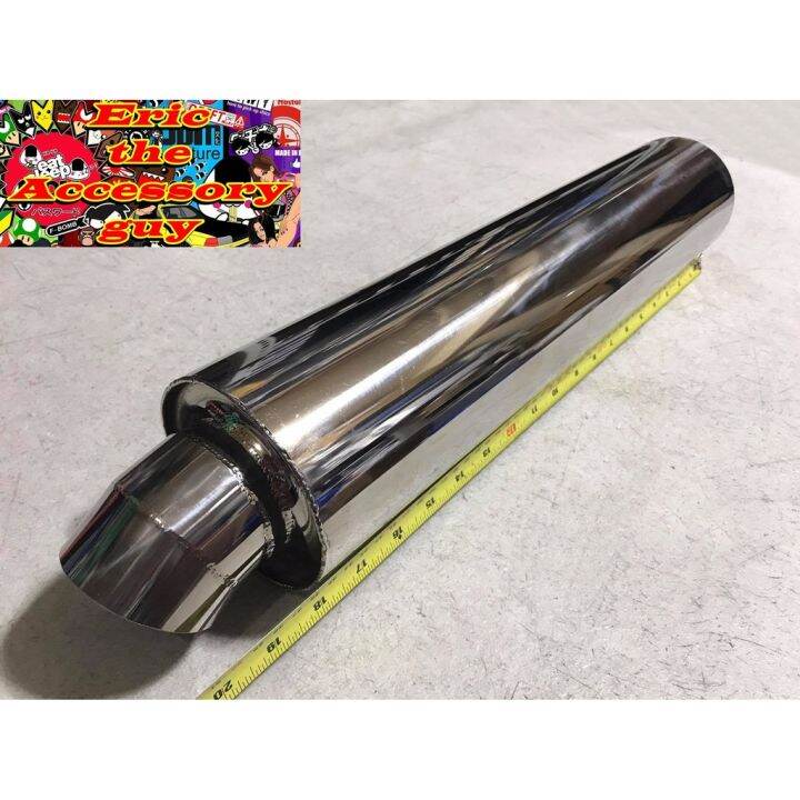 Scuv racing muffler Stainless Steel (18 inches) HB | Lazada PH
