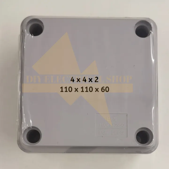 EPI 4x4x2 Weatherproof IP56 PVC Enclosure Junction Box | Lazada