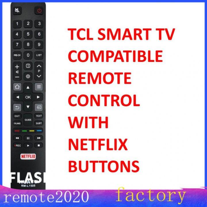 Huayu RM-L1508 TCL Smart TV Compatible Remote Control with Netflix Button | Lazada PH