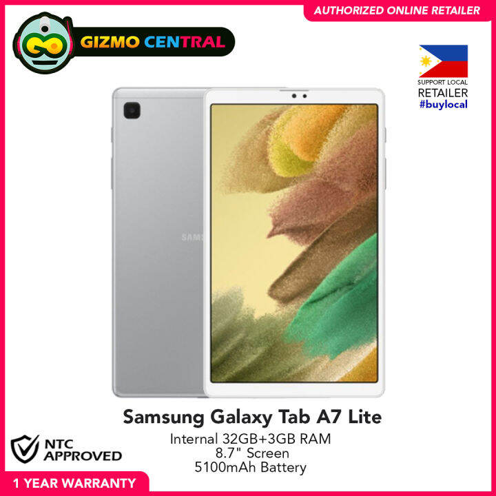 Samsung Galaxy Tab A7 Lite Internal 32GB 3GB RAM 8.7 WXGA Display TFT 5100mAh Battery | Lazada PH