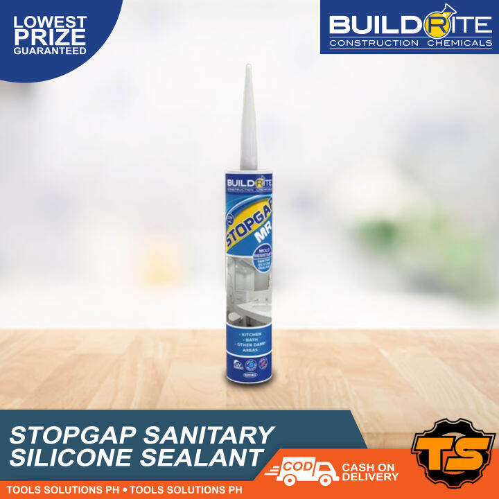 BUILDRITE STOPGAP SANITARY SILICONE SEALANT 270ML | Lazada PH