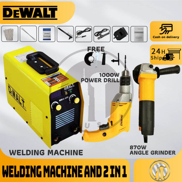 Dewalt MMA-450 Portable IGBT Inverter Welding Machine 2in1 electric ...