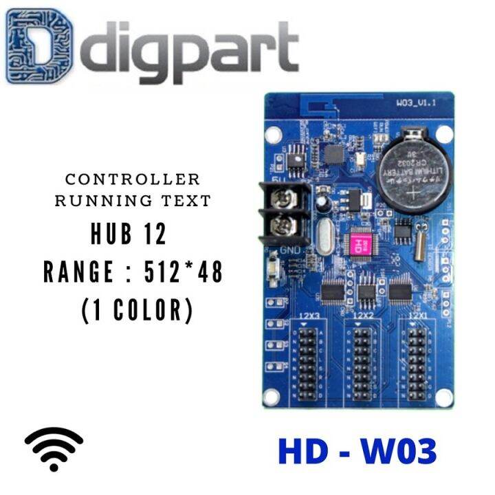 Controller Running Text LED Huidu HD-W03 W03 Huidu-W03 WIFI | Lazada Indonesia